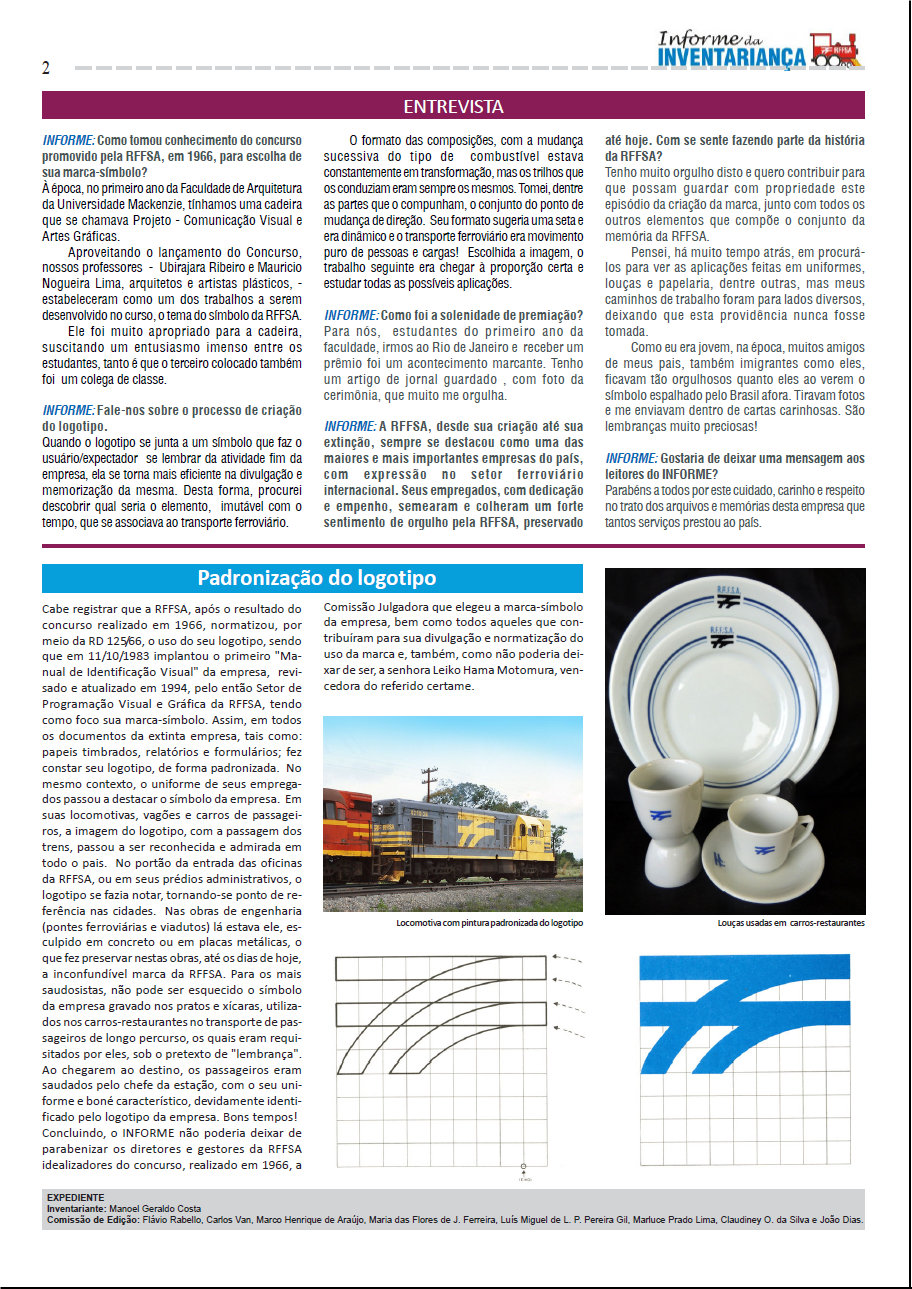 Logomarca: o que restou da RFFSA – Ferrovia Vez e Voz